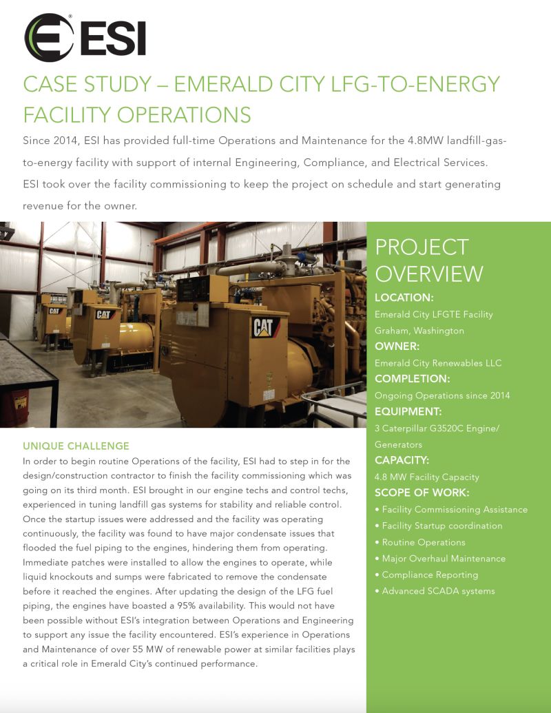 Free: Operations & Maintenance (O&M) Case Study | ESI